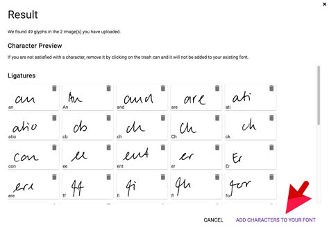 Calligraphr How To Create A Font With Ligatures