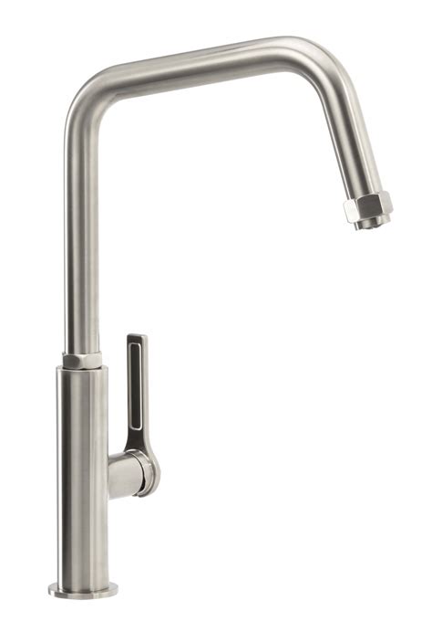 Abode Hex Single Lever Mixer Tap Brushed Nickel Purity Kitchens