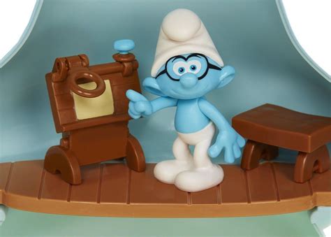 Smurfs The Lost Village Mushroom House Playset With Brainy Smurf Figure