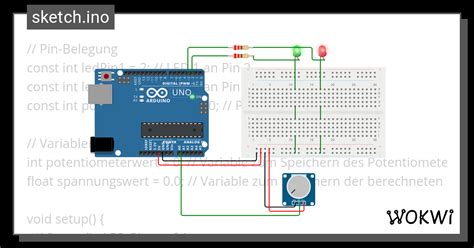 LED S Poti Blinken Wokwi ESP STM Arduino Simulator