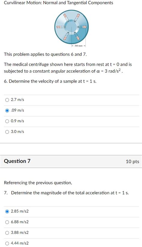 Solved Curvilinear Motion Normal And Tangential Components