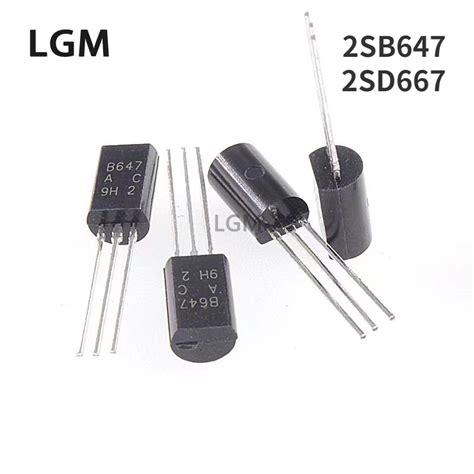 10050pcs 2sb647 2sd667 To 92l B647 D667 Transistor Audio Matching