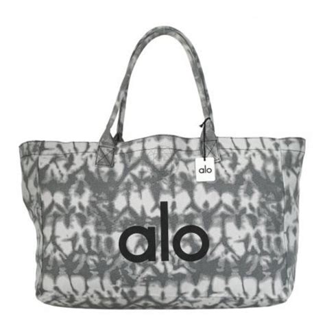 Alo Yoga Bags Alo Yoga Grey Tie Dye Shopper Tote Bag Poshmark