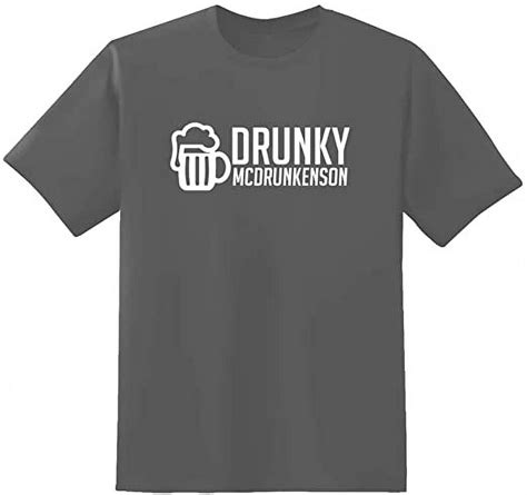 Redbarn Mcdrunkenson Novelty Sarcastic Funny Mens Graphic T Shirts
