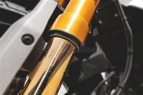Motorcycle Suspension Fork Dust Seal Detail Stock Image Image Of Cylinder Cleaning