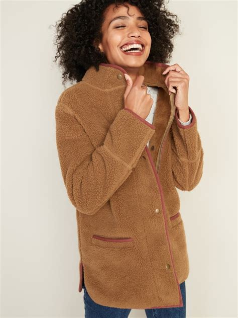 Old Navy Sherpa Coat Old Navy Sherpa Coat For Women Popsugar