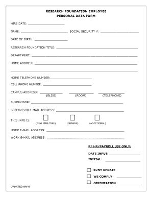Employee Information Update Form PDF Complete With Ease AirSlate SignNow