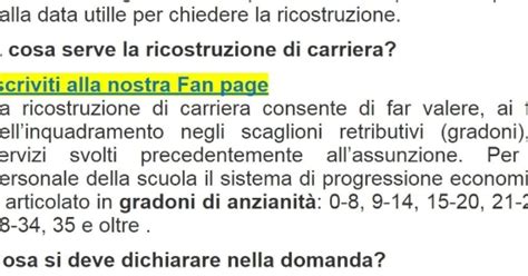 Ricostruzione Di Carriera Dove Trovare Il Modulo E Cosa Dichiarare