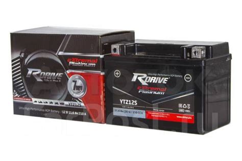 Мото аккумулятор Rdrive Platinum YTZ12S (YTZ12S, YTZ14S, YTX9-BS ...