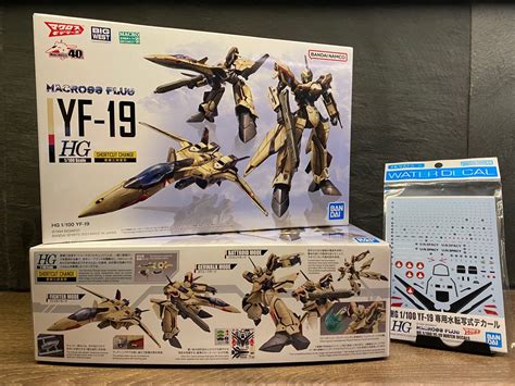現貨 Hg 1100 超時空要塞 Yf 19 マクロスプラス Macross Plus 可動組裝模型 Model Kit 興趣及遊戲
