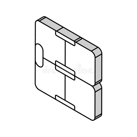 Infinity Cube Fidget Toy Isometric Icon Vector Illustration Stock