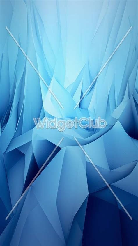 【配布中】青い幾何学模様の抽象アート 壁紙 By Wallpaper Hd Widgetclub