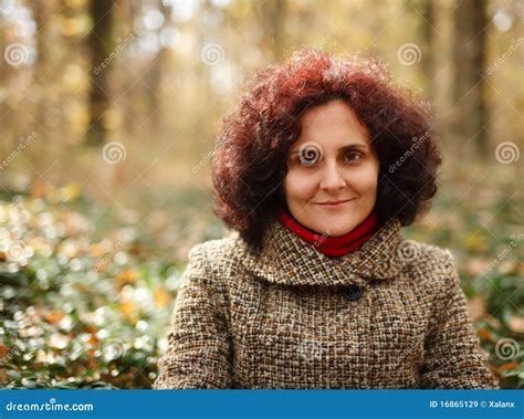 Redhead Lady Outdoors Stock Image Image Of Happy Beauty 16865129