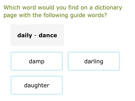 Solved Which Word Would You Find On A Dictionary Page With The