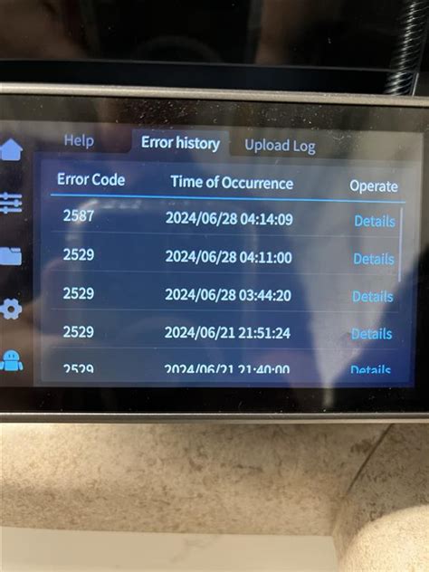 Error code for my K1 Creality 3D Printer : r/crealityk1