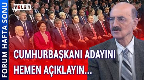 Hüsnü Mahalliden Altılı Masa ya çağrı FORUM HAFTA SONU 29 OCAK