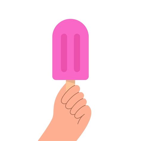 Premium Vector Hands With A Popsicle