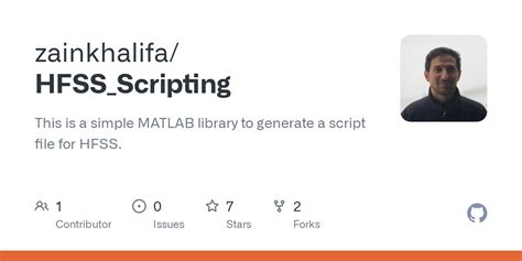 github zainkhalifa hfss scripting this is a simple matlab library to