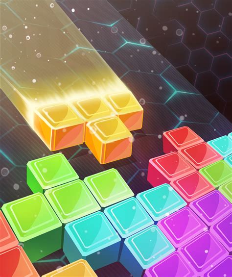 Colorful Tetris Game Adaptation