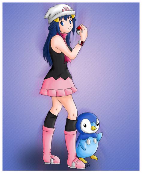 Hikari And Piplup Pokemon By Xeylen On Deviantart