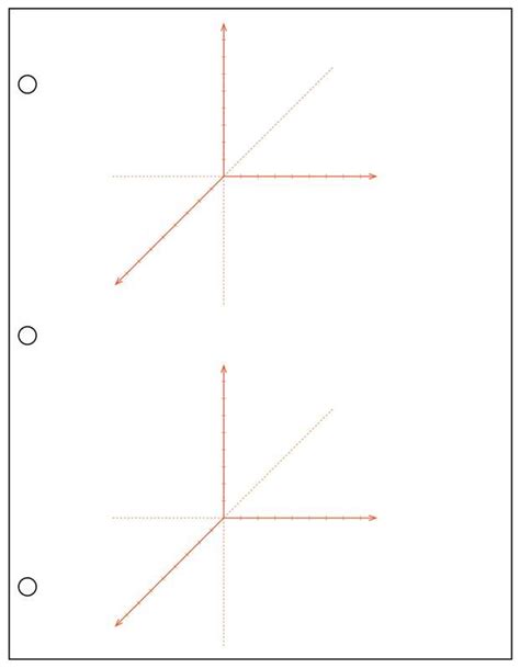 3 D Axis Graph Paper Red 500 Sheet Ream Geyer Instructional Products