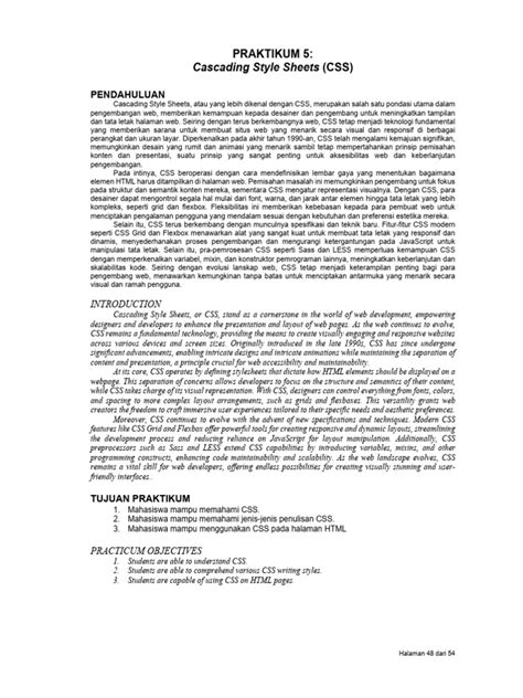 Modul Praktikum 05 Dasar Pemrograman Web Pdf