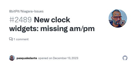 new clock widgets missing am pm · issue 2489 · 8bitpit niagara issues