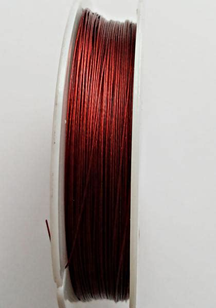 Стоманена тел 0 45мм с червено силиконово покритие ~100 метра 1 ролка Мартеници Петя