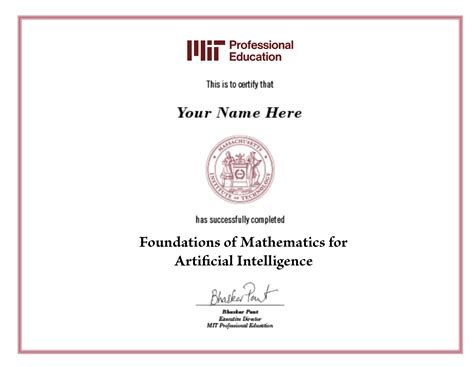 Foundations Of Mathematics For Artificial Intelligence Professional