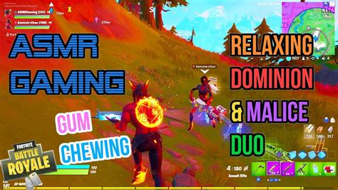 ASMR Gaming Fortnite Relaxing Dominion Malice Skin Duo Gum Chewing