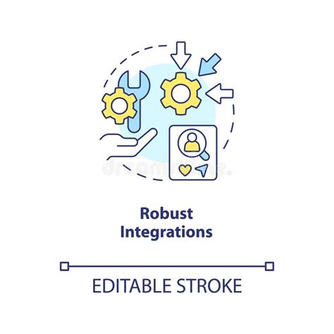 Robust Integrations Concept Icon Stock Vector Illustration Of