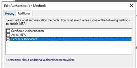 ADFS 2FA Module VAM Deployment Guide