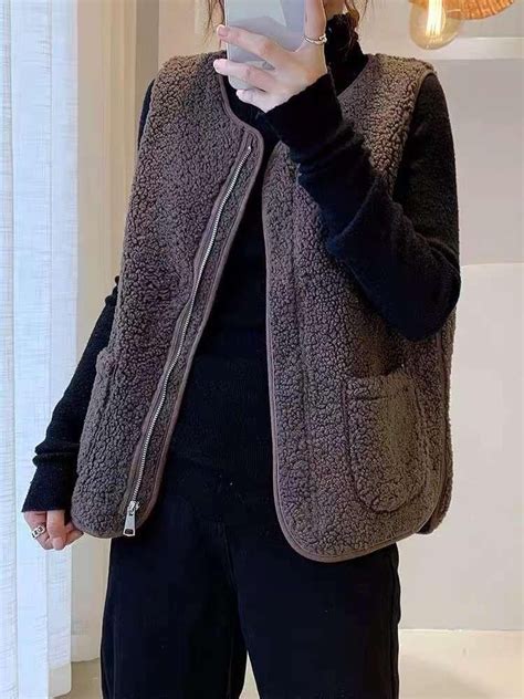 雙口袋QQ毛背心8185 BDCL時潮精品服飾