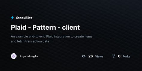 Plaid Pattern Client Stackblitz