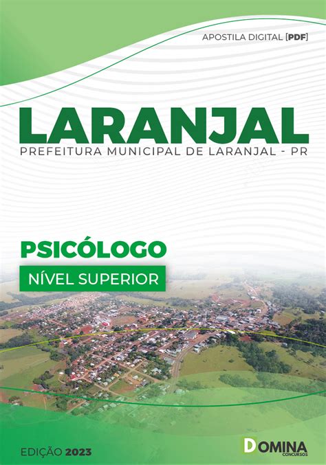 Apostila Concurso Pref Laranjal Pr 2023 Psicólogo