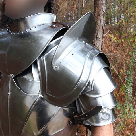 Medieval 18g Steel Body Armour Pauldron Shoulder Neck Armor