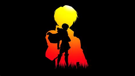 Eren Yeager Wallpaper 4k Silhouette Attack On Titan