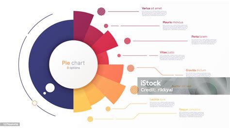 벡터 서클 차트 디자인 인포그래픽 만들기위한 현대적인 템플릿 프리젠 테이션 보고서 시각화 0명에 대한 스톡 벡터 아트 및 기타 이미지 Istock
