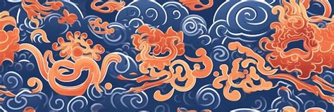 Premium Photo Chinese Pattern Seamless Tile Design