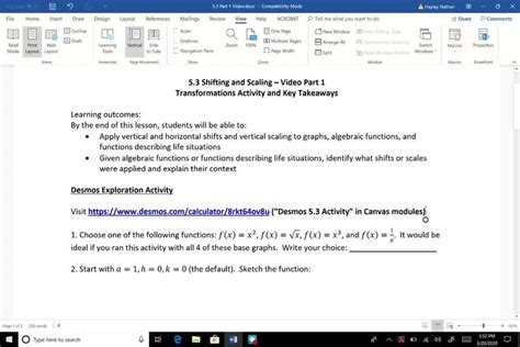 53 Part 1 Video Exploring Transformations