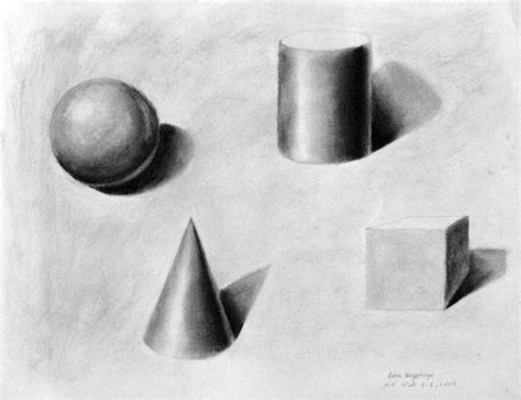 Basic Drawing Four Basic Shapes Shading Of Form Charc Vrogue Co