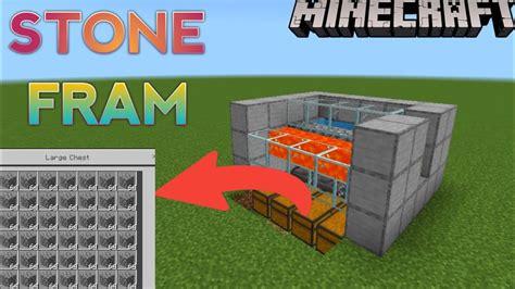 Minecraft Automatic Cobblestone Farm In Pocket Edition 1 20 Youtube