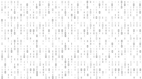 Binary Code Background Black And White Royalty Free Vector