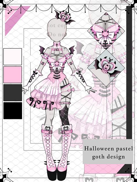 Halloween Pastel Goth Outfit Design Adoptable Clos By As Adoptables On