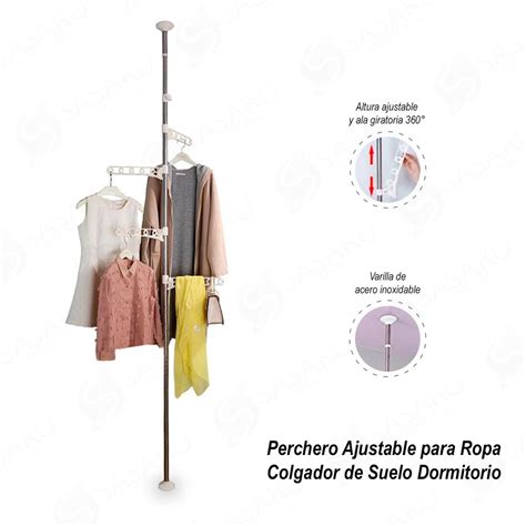 Perchero Ajustable Para Ropa Colgador De Suelo Dormitorio Promart