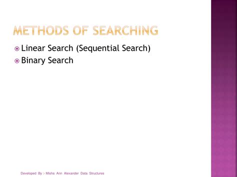 ppt searching methods in data structures powerpoint presentation