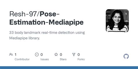 GitHub Resh Pose Estimation Mediapipe Body Landmark Real Time Detection Using Mediapipe