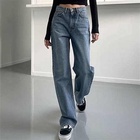 다미님 Sml 하이웨스트 청바지 일자핏 와이드팬츠 롱팬츠 롤업 스판 중청 진청 연청 생지 흑청 화이트 데님 하객룩 버튼 면바지 기모 부츠컷 트임 언발 데미지 밴딩 오엔 팬츠