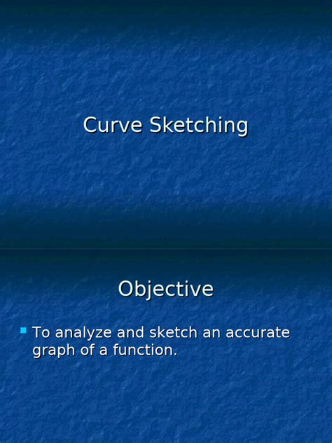 Curve Sketching Pdf
