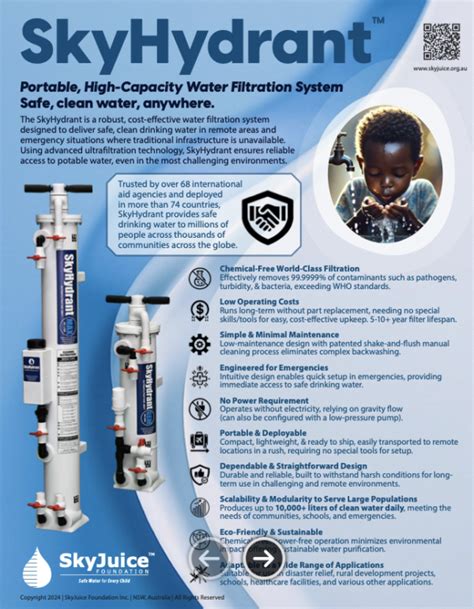 Skyhydrant™ Water Filtration Systems Skyjuice Foundation